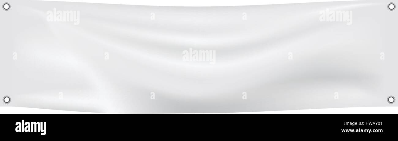 White banner mockup, realistic style Stock Vector Image & Art - Alamy