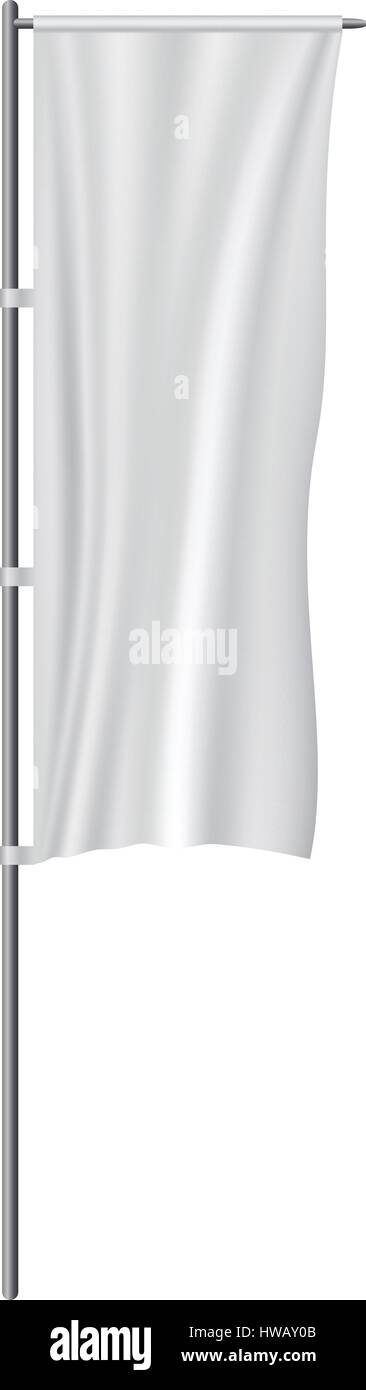 White panel flag mockup, realistic style Stock Vector Image & Art - Alamy