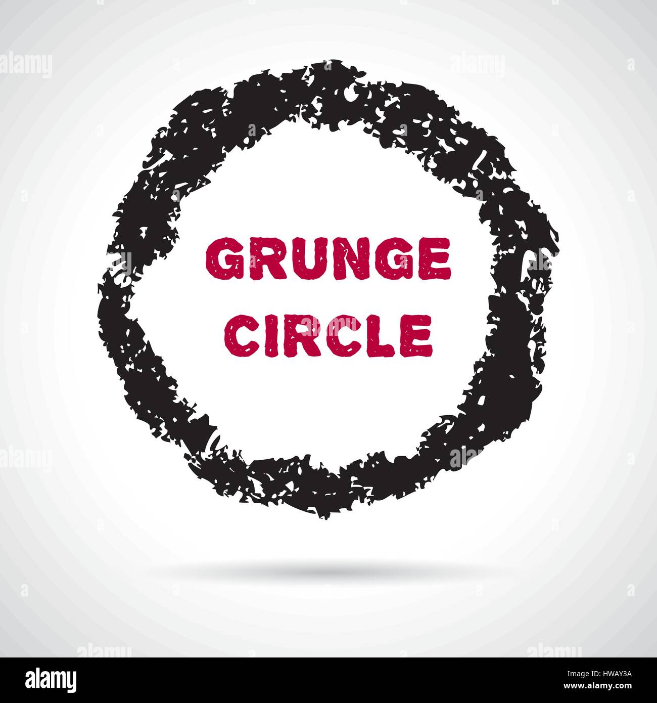 Grunge hand drawn round frame Stock Vector Image & Art - Alamy