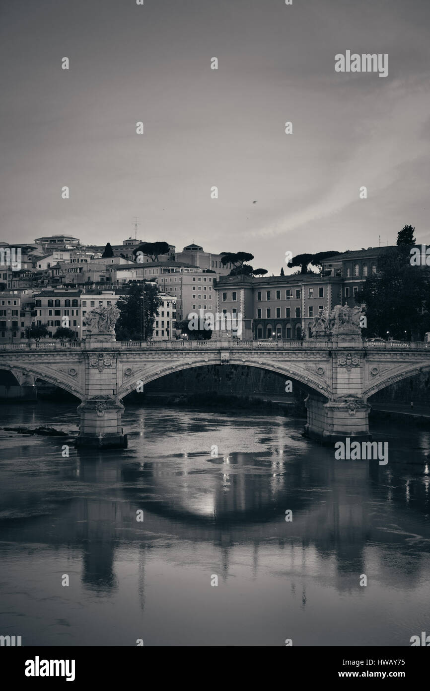 River Tiber and Rome ancient architecture, Italy Stock Photo - Alamy