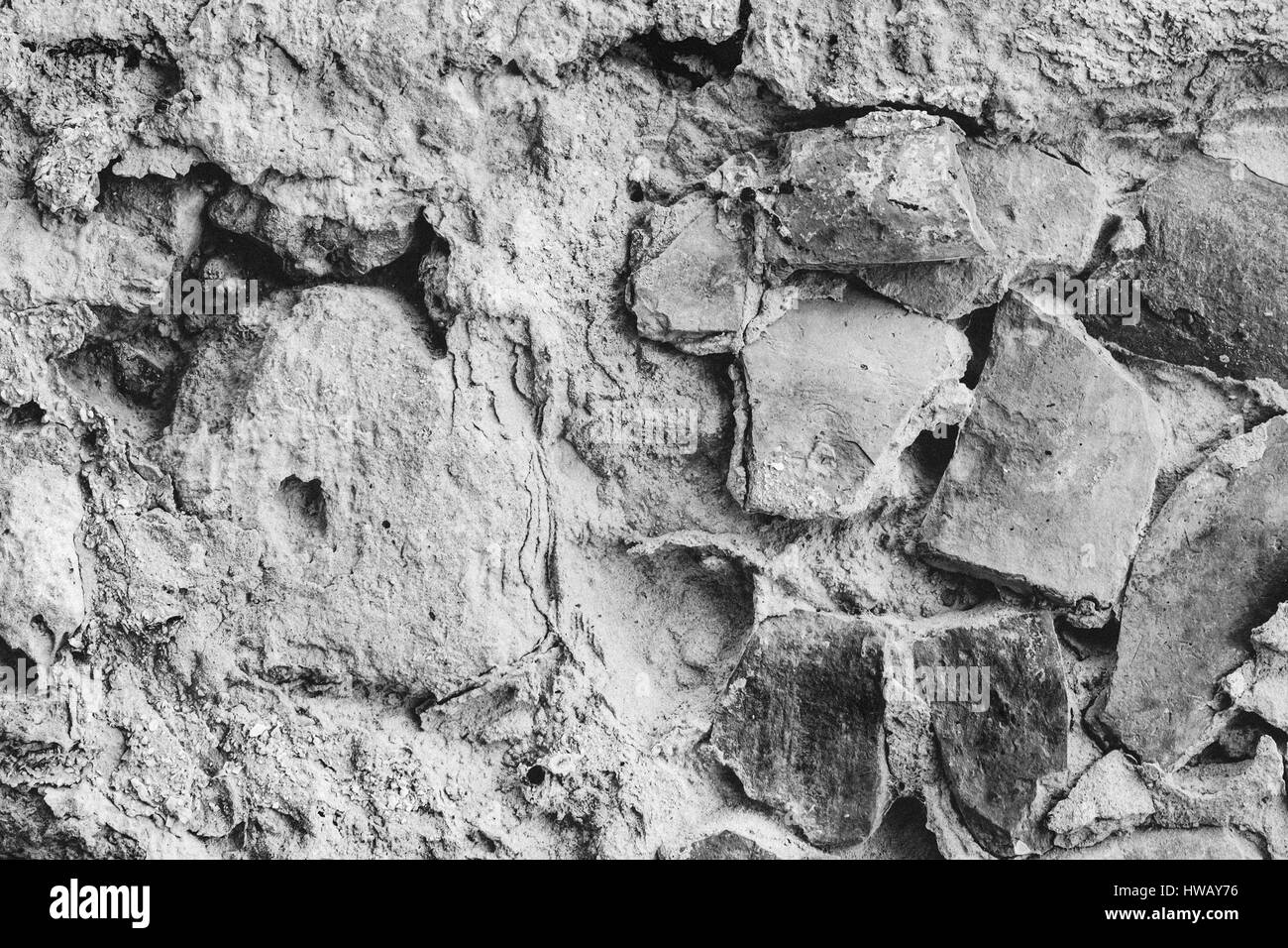 Black and white image of a rock formation Stock Photo - Alamy