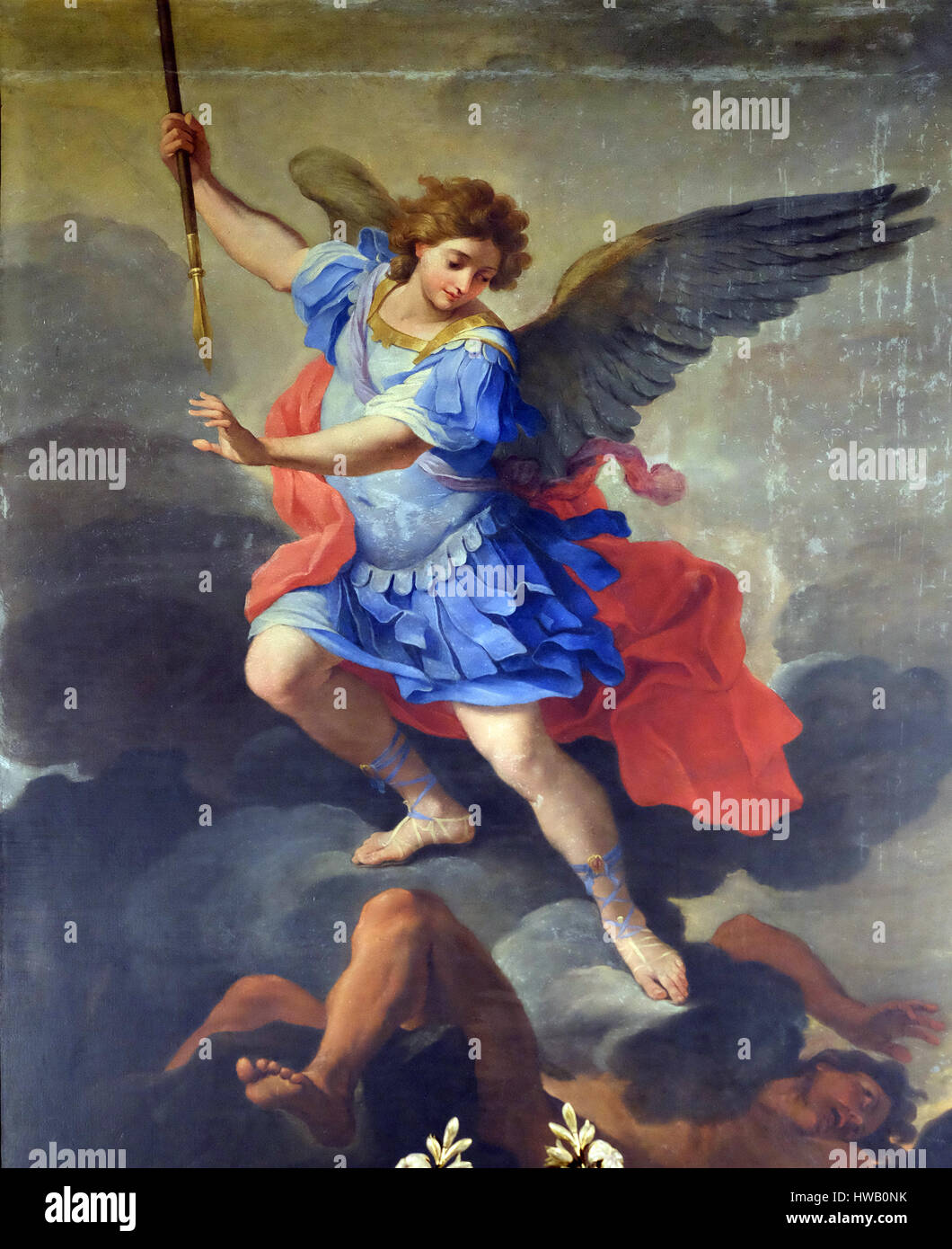 St Michael the Archangel, altarpiece by Ludovico Gimignani in Chapel of ...