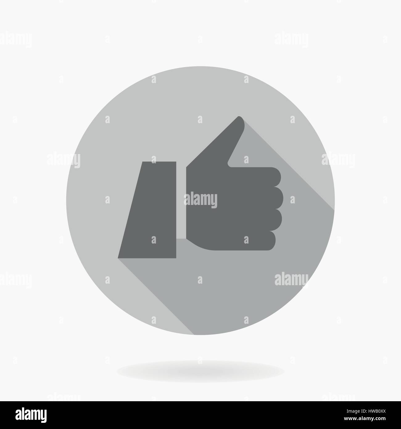 Flat thumb Stock Vector Images - Alamy