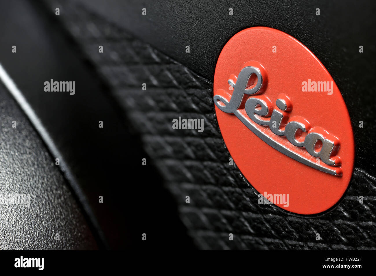 The famous Leica red dot on a Leica Q (Type 116 Stock Photo - Alamy