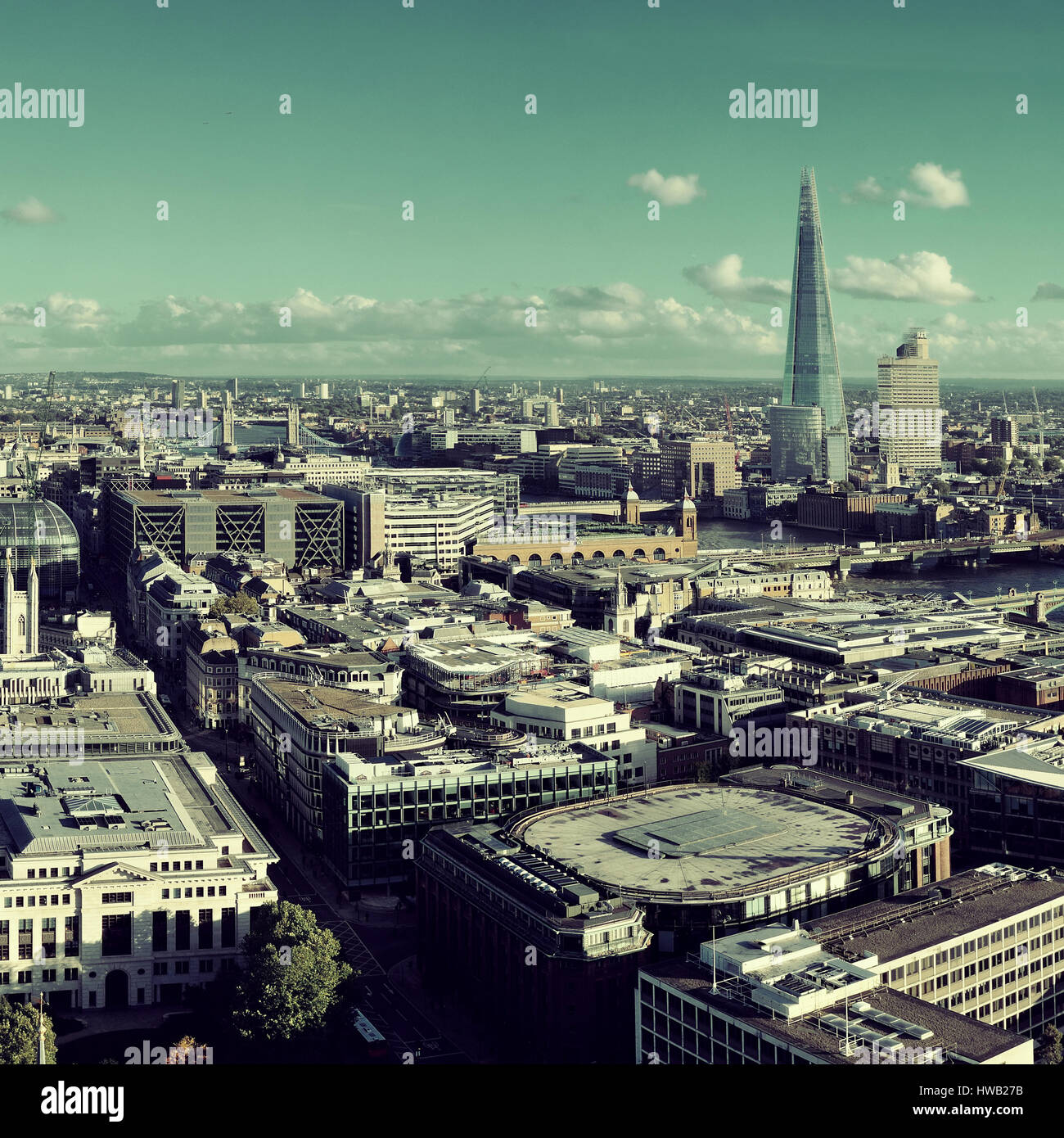 London city rooftop view with urban architectures Stock Photo - Alamy