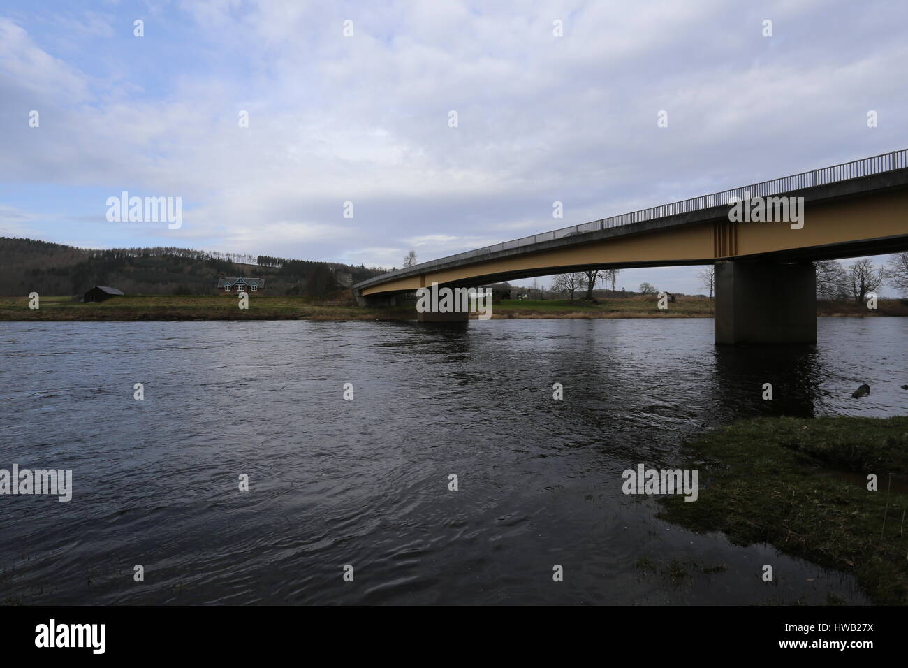 Caputh bridge over River Tay Scotland March 2017 Stock Photo - Alamy