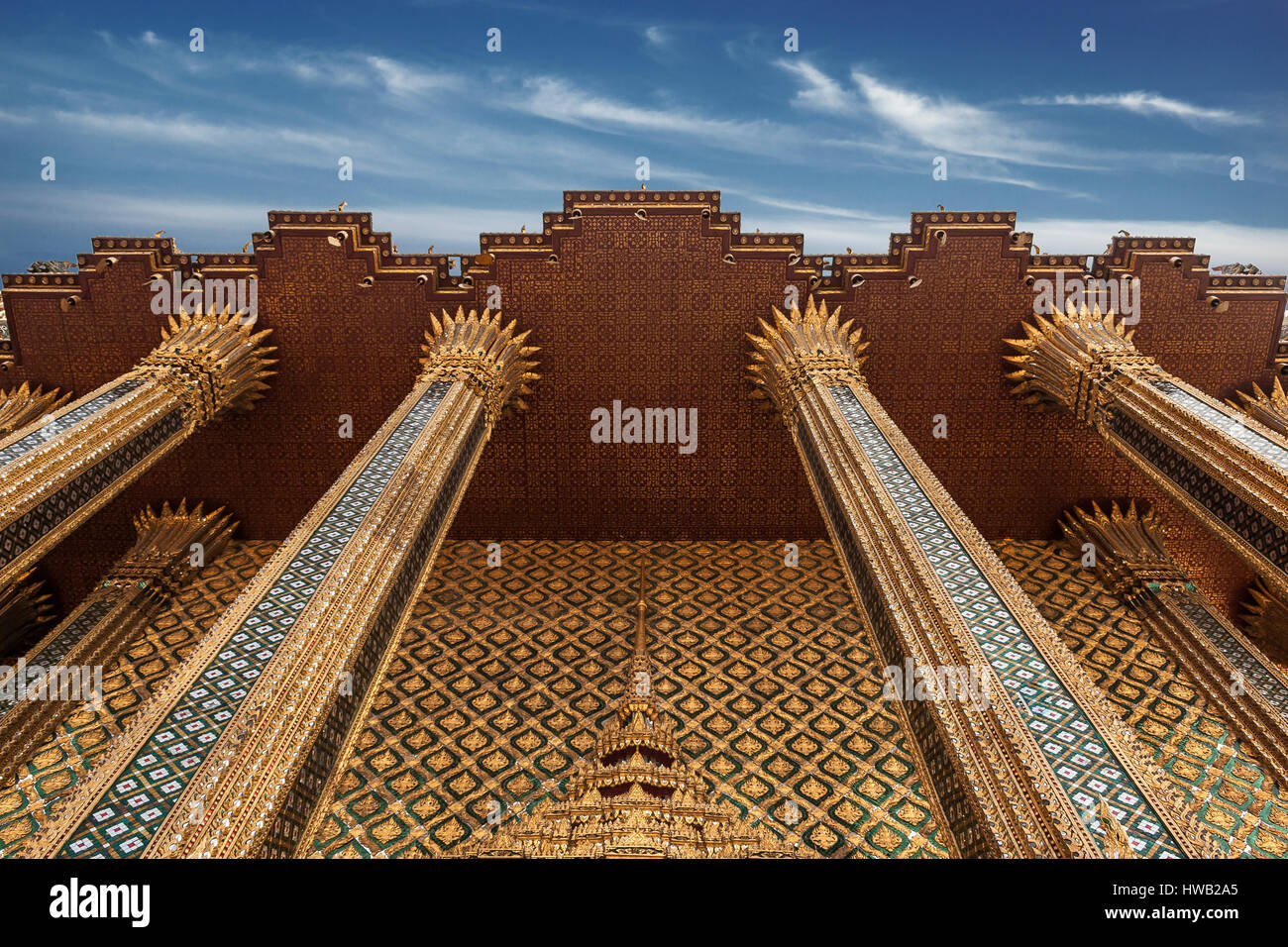 Thai Pillar architecture Stock Photo - Alamy