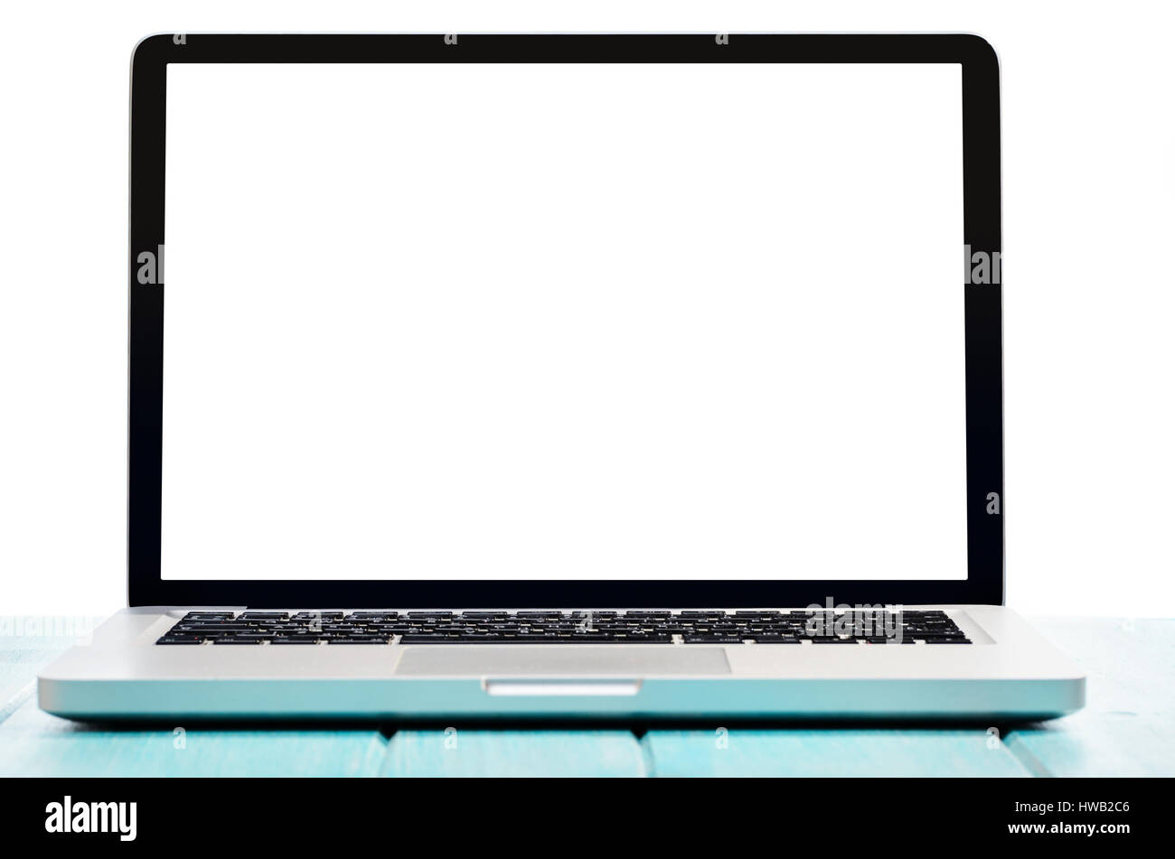 Modern laptop computer, top view Stock Photo - Alamy