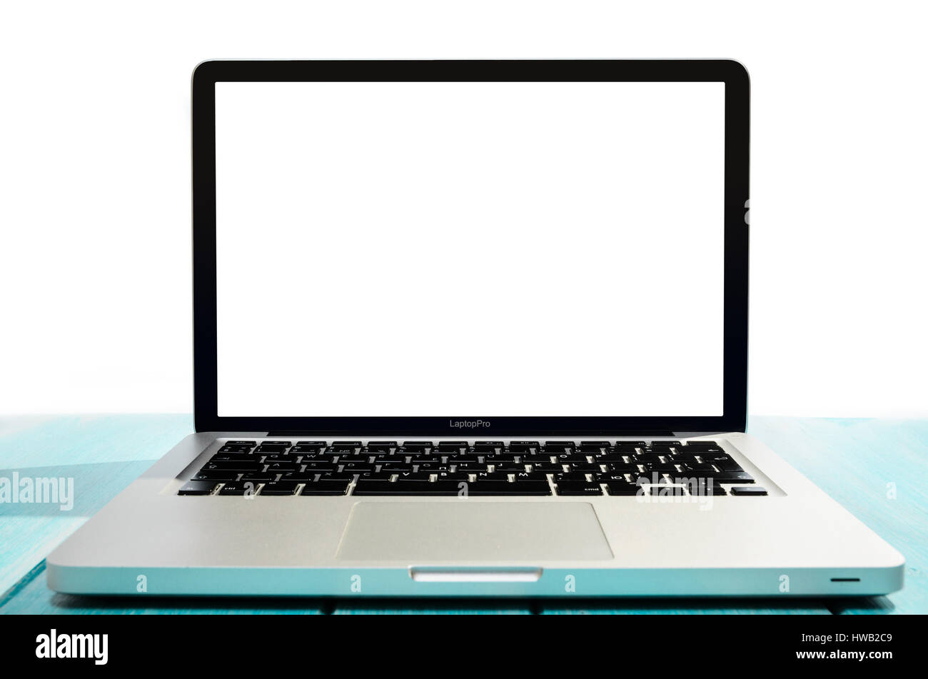 Modern laptop computer, top view Stock Photo - Alamy