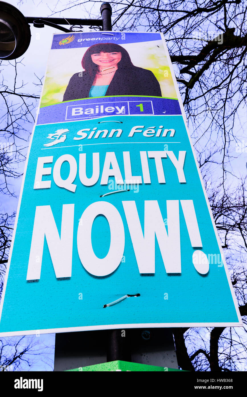 Irish election posters hi-res stock photography and images - Alamy