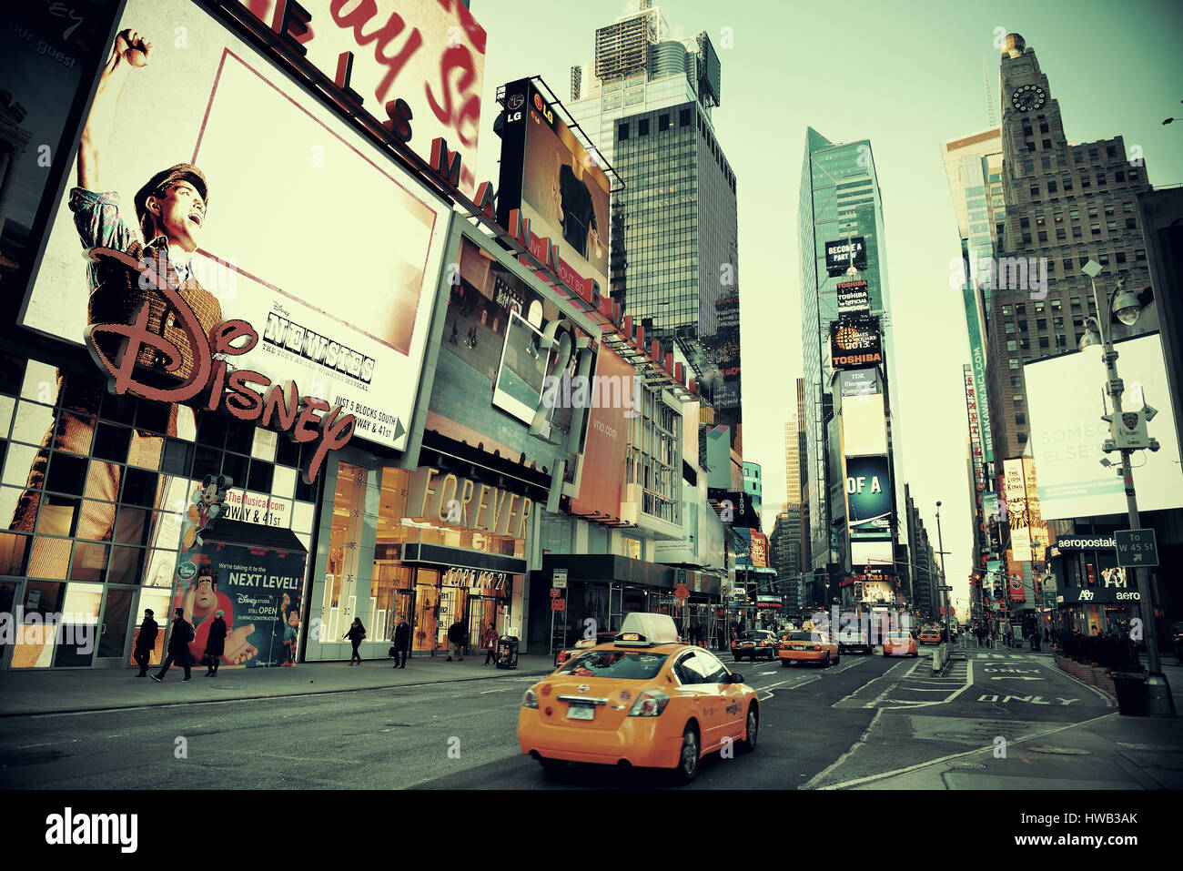 NEW YORK CITY - SEP 5: Times Square street view on September 5, 2014 in ...