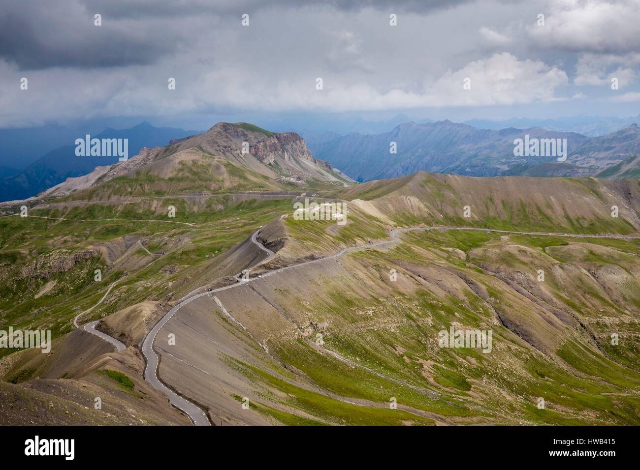 France, Alpes Maritimes, Mercantour National Park, Haute Tinee, seen by ...