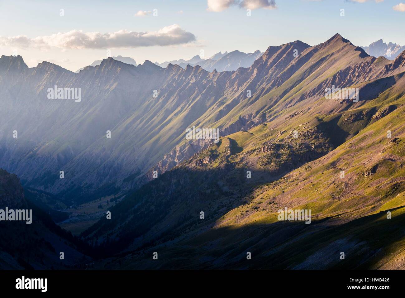 France, Alpes de Haute Provence, Mercantour National Park, Haute Hubaye ...