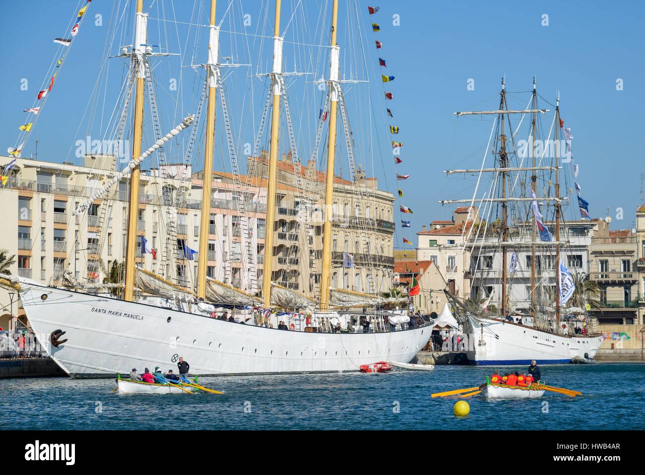 France, Herault, Sete, Escale a Sete Festival, Portuguese four-masted ... France, Herault, Sete, Escale a Sete Festival, Portuguese four-masted ...