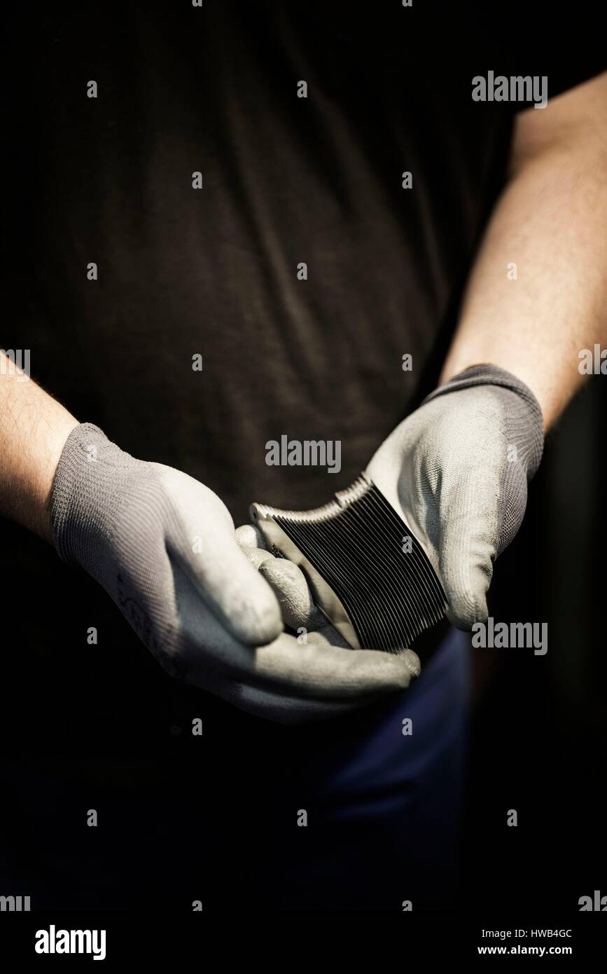 France, Savoie, Chambery, Opinel factory, blades workshop, Pierre ...
