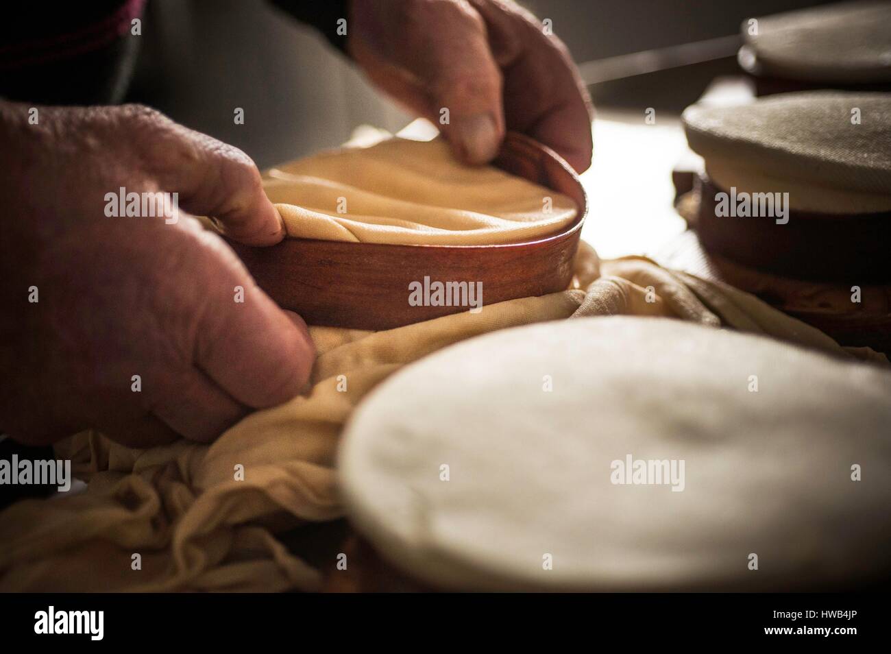 France, Haute Savoie, Abondance valley, Abondance, manufacturing of the ...