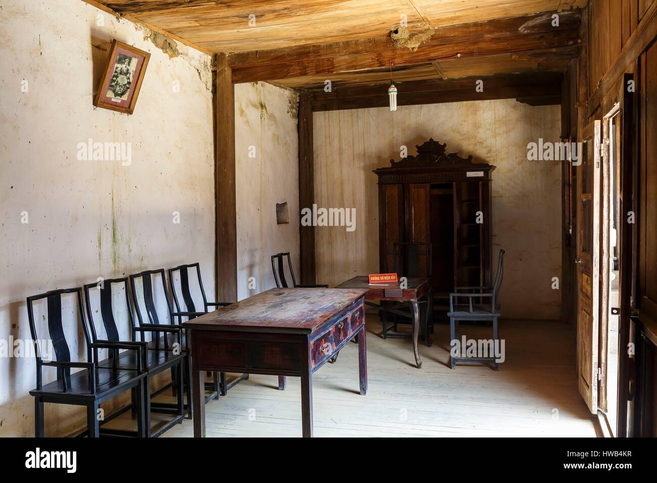 Vietnam, Ha Giang Province, Sa Phin, inside Hmong king Palace Stock ...