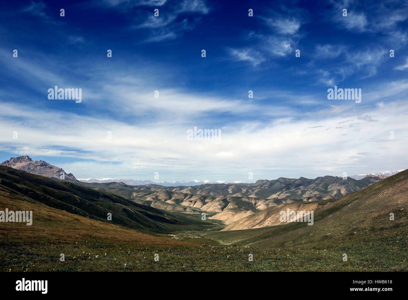 Kyrgyzstan, Naryn Province, sightseeing tour and mountain trek Stock ...