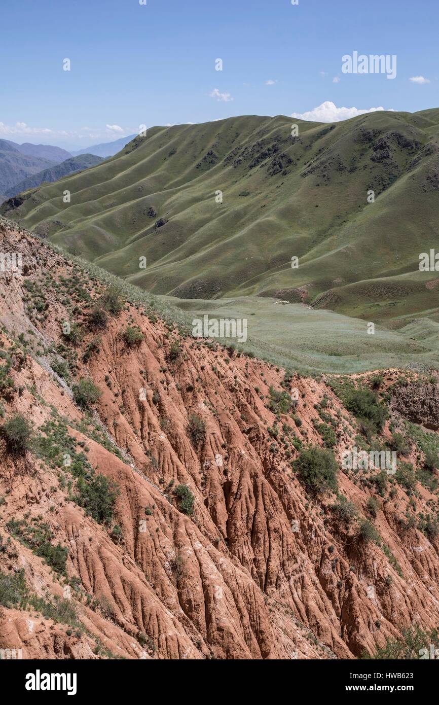 Kyrgyzstan, Naryn Province, sightseeing tour and mountain trek Stock ...