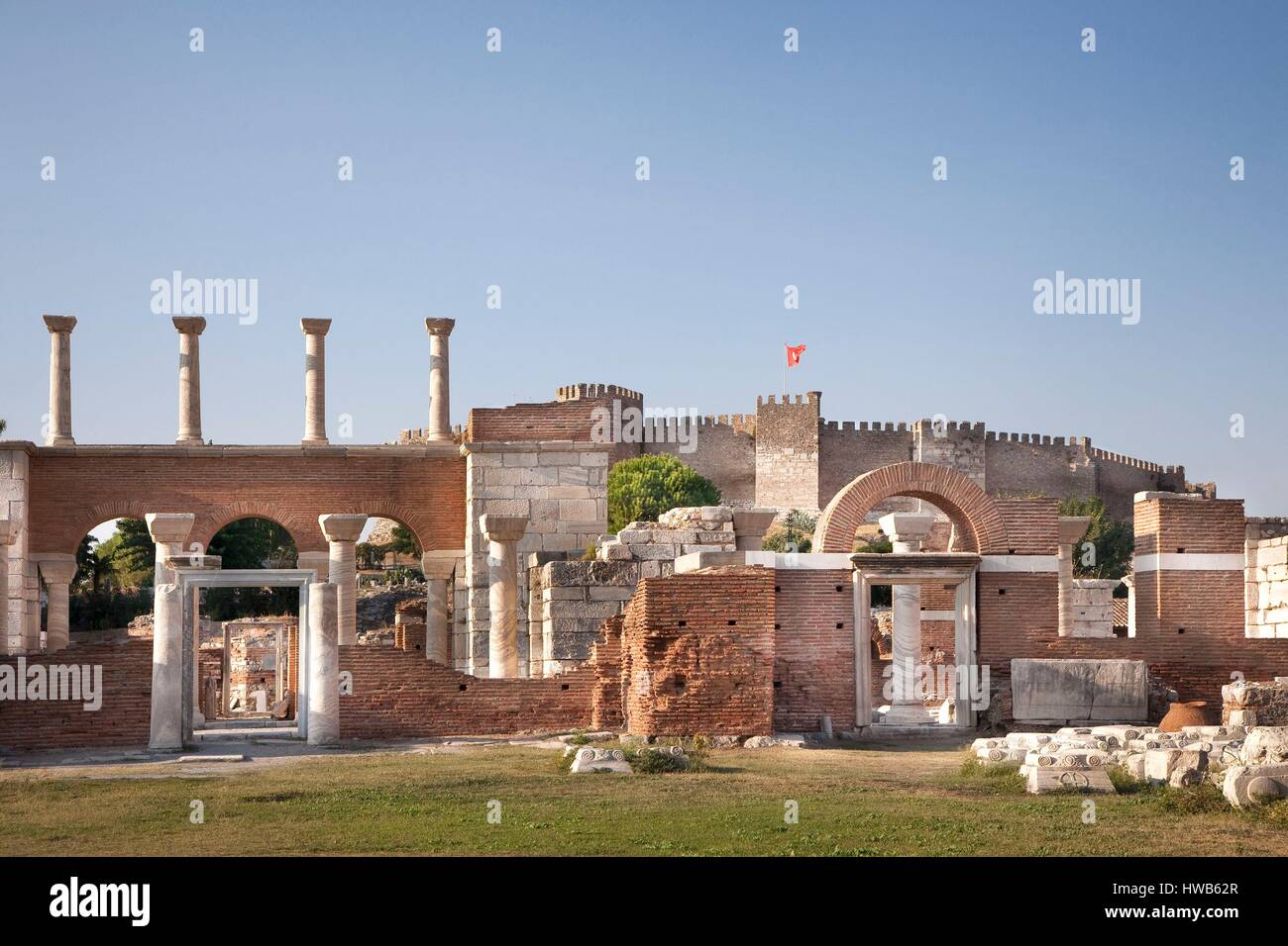 Turkey, Aegean Region, Izmir Province, Selcuk, Selçuk, Efes, Basilica ...
