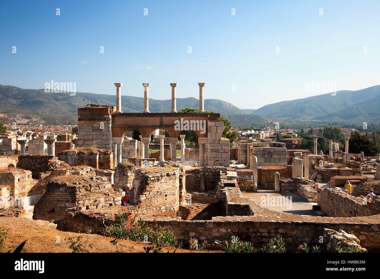 Turkey, Aegean Region, Izmir Province, Selcuk, Selçuk, Efes, Basilica ...