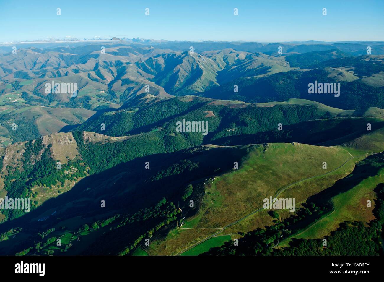 France, Pyrenees Atlantiques, surroundings of the Auberge d'Orisson ...
