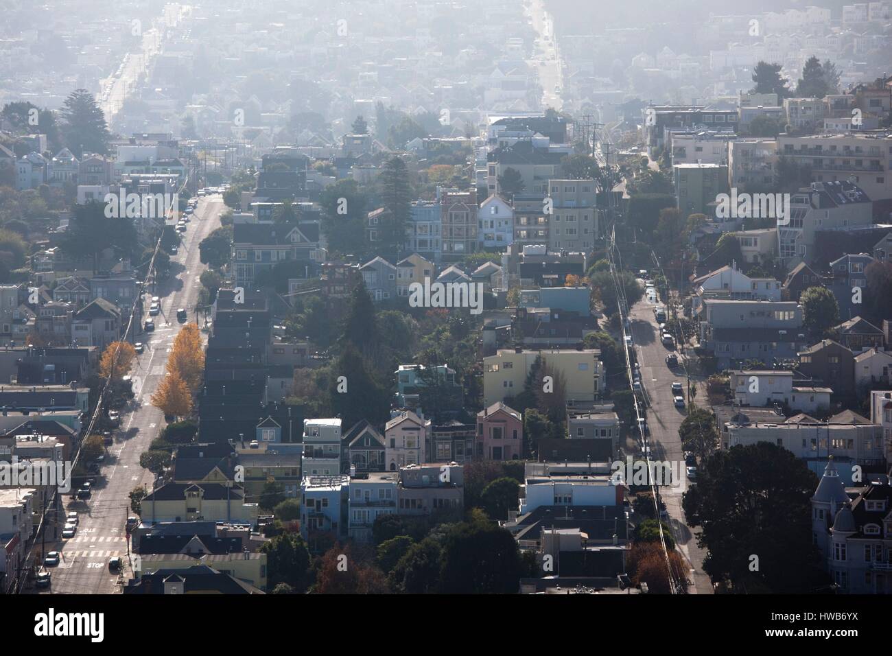 United States, California, San Francisco, The Castro, elevated ...