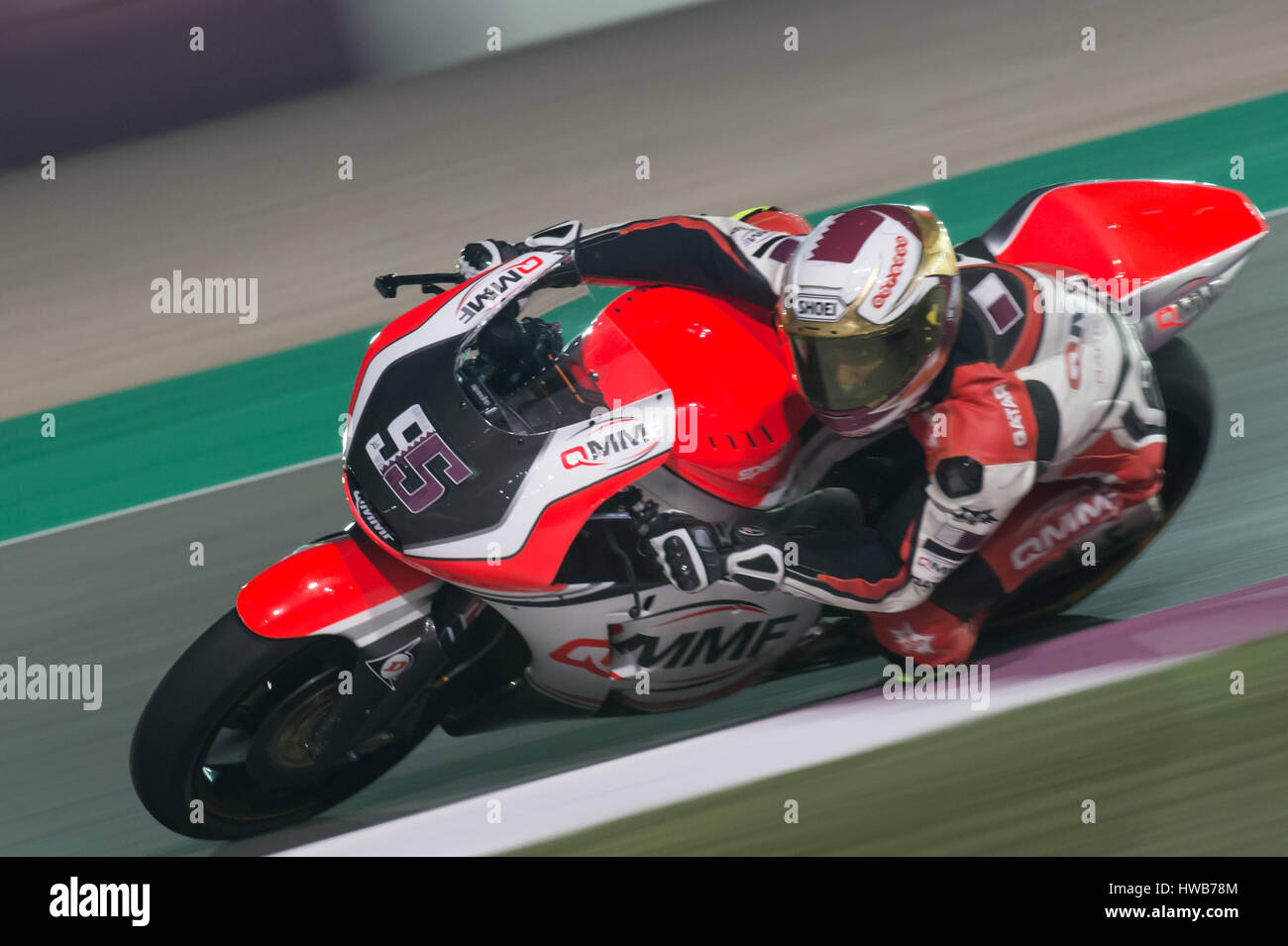 Losail Circuit, Qatar. 18th March, 2017. Mashel Al Naimi who ridesSPEED ...