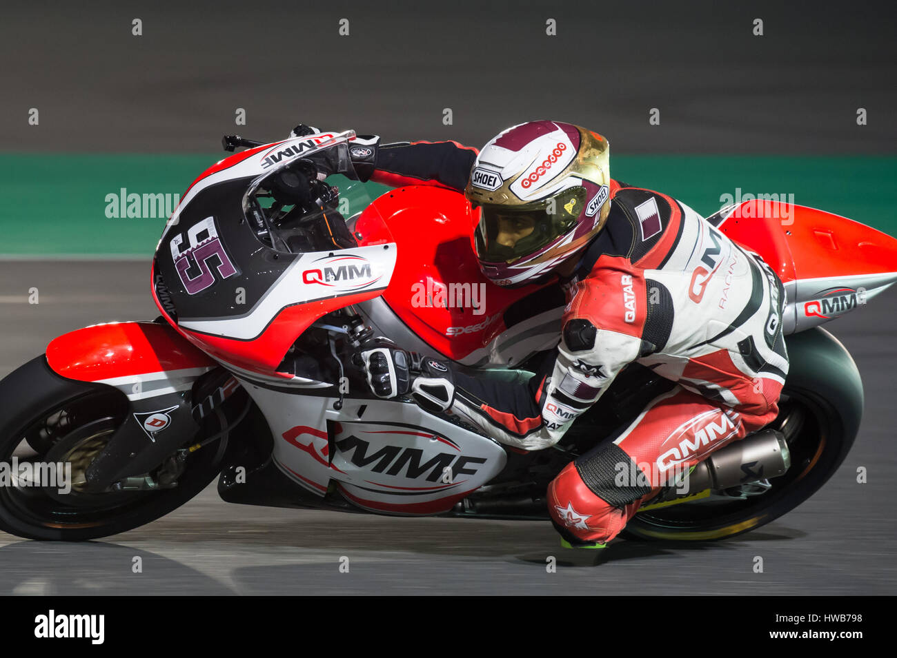 Losail Circuit, Qatar. 18th March, 2017. Mashel Al Naimi who ridesSPEED ...