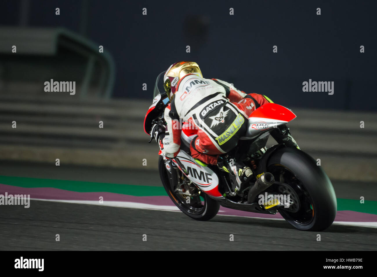 Losail Circuit, Qatar. 18th March, 2017. Mashel Al Naimi who ridesSPEED ...