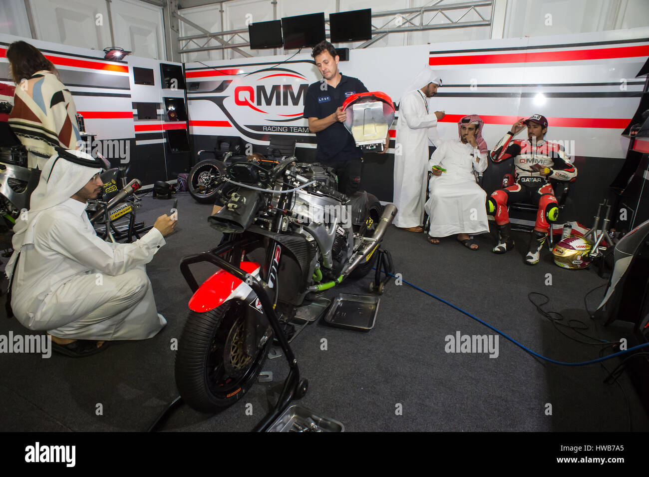 Losail Circuit, Qatar. 18th March, 2017. Mashel Al Naimi who ridesSPEED ...