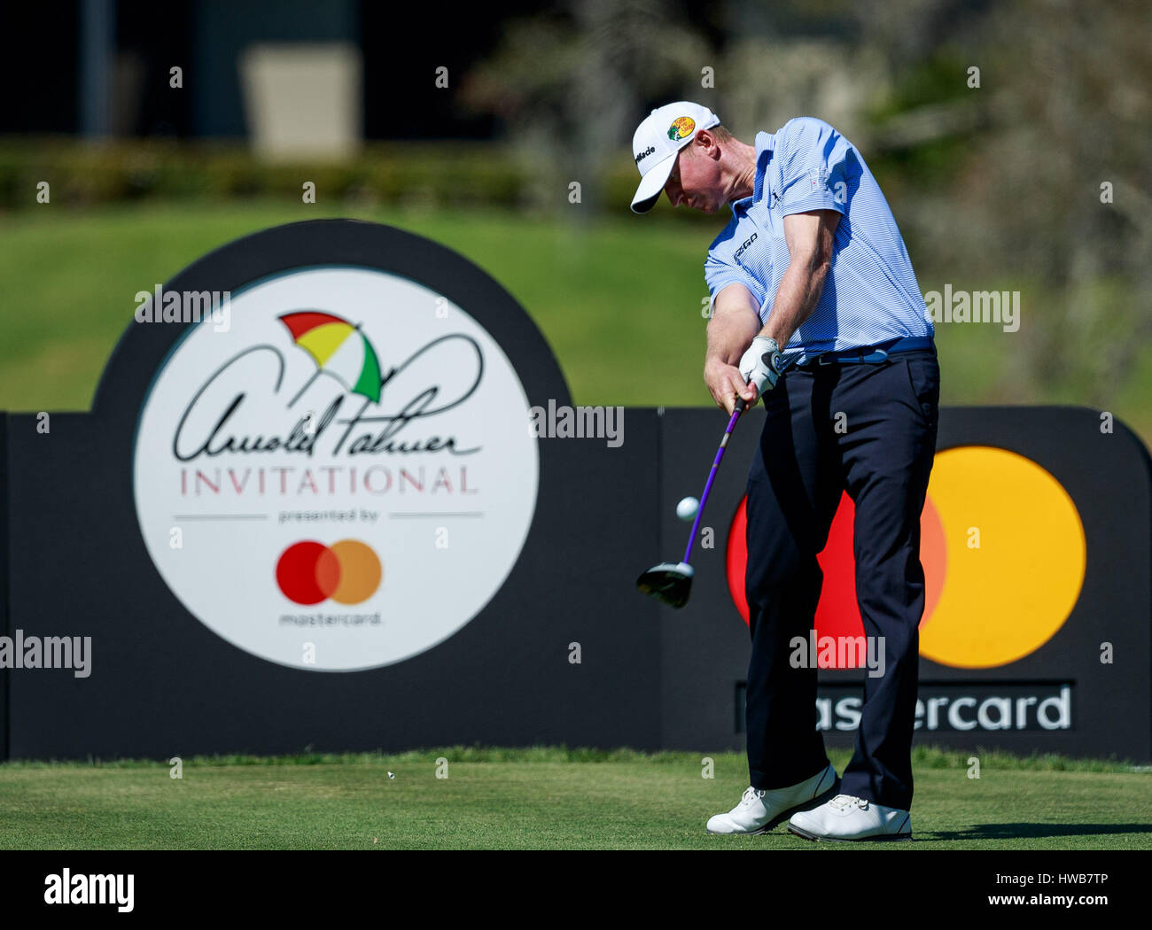 March 18, 2017 - Orlando, Florida, USA-Vaughn Taylor on the 16th tee ...