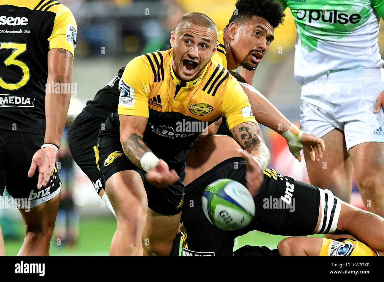 March 18th 2017, Westpac Stadium, Wellington, New Zealand; Super Rugby ...