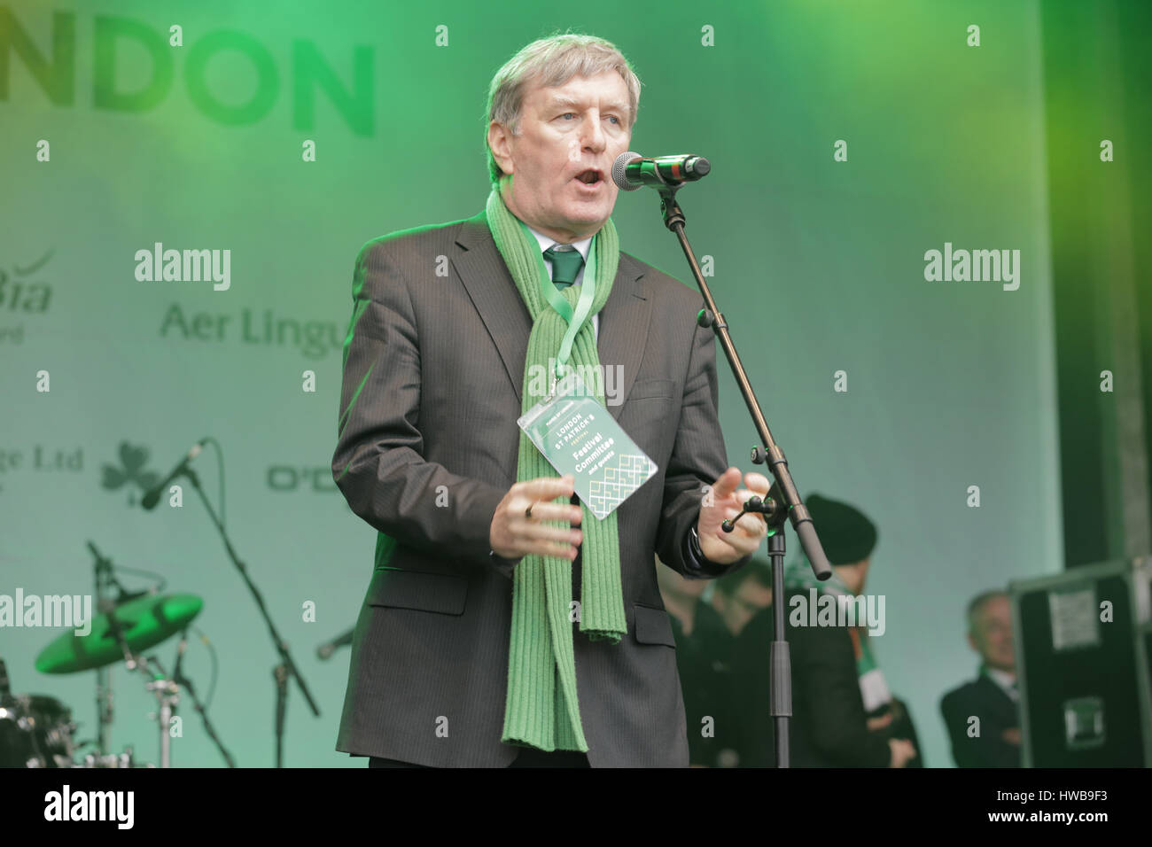 Trafalgar Square, London, UK, 19th March 2017, Dan Mulhall addresses ...