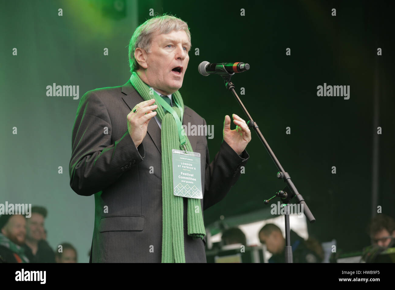 Trafalgar Square, London, UK, 19th March 2017, Dan Mulhall addresses ...