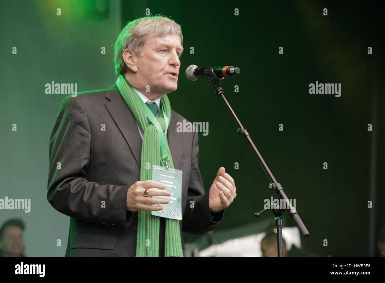 Trafalgar Square, London, UK, 19th March 2017, Dan Mulhall addresses ...