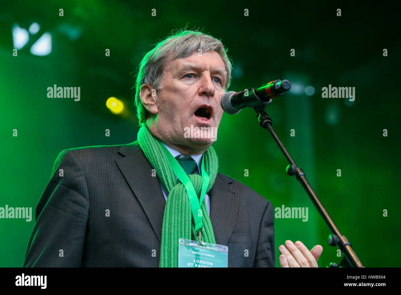 Trafalgar Square. London. UK 19 Mar 2017 - Dan Mulhall, Irish ...