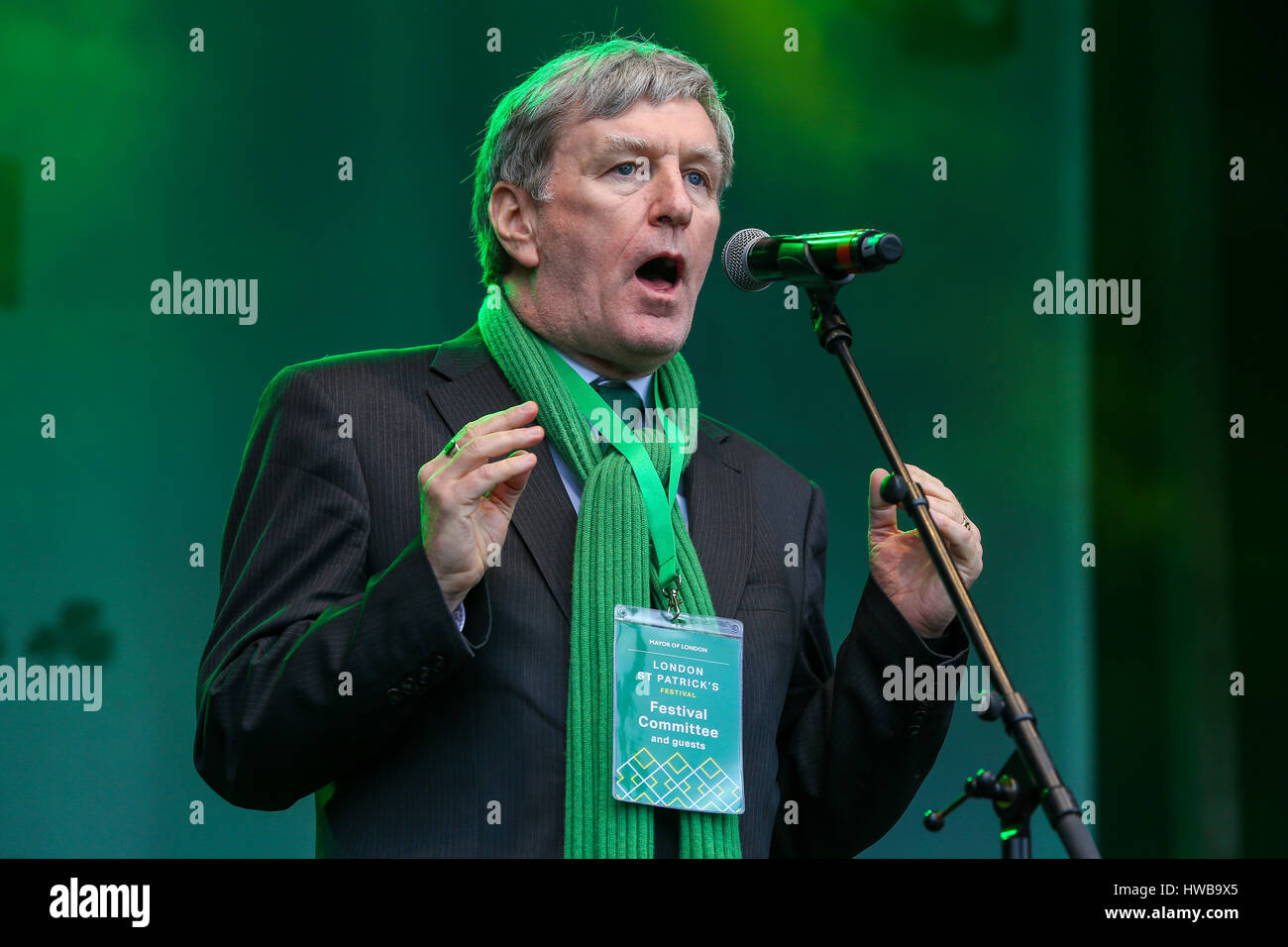 Trafalgar Square. London. UK 19 Mar 2017 - Dan Mulhall, Irish ...