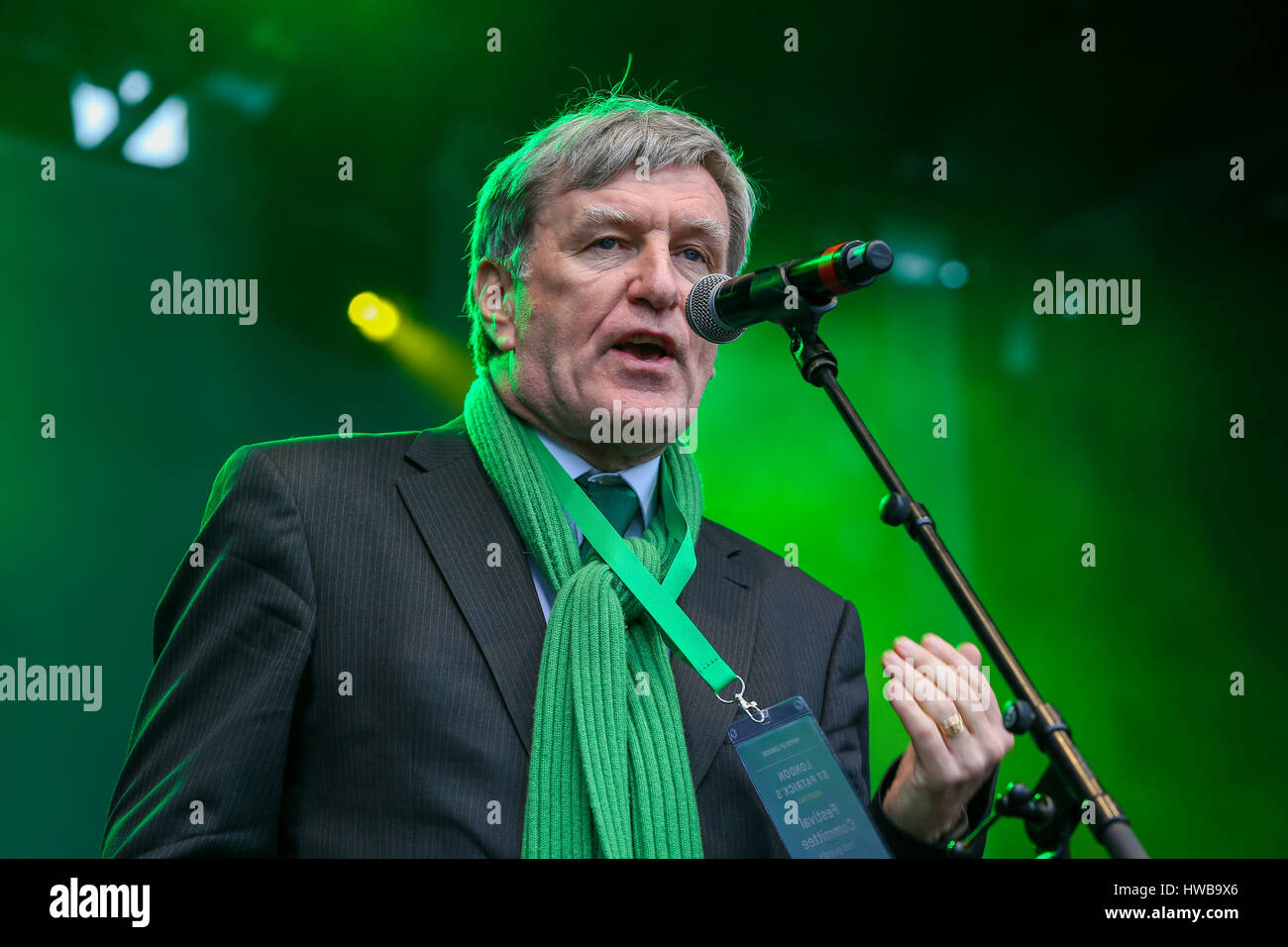 Trafalgar Square. London. UK 19 Mar 2017 - Dan Mulhall, Irish ...