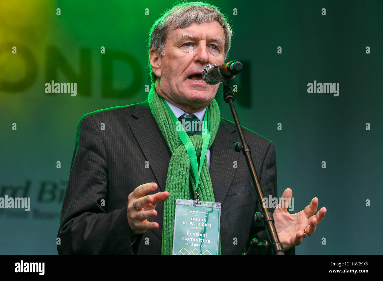 Trafalgar Square. London. UK 19 Mar 2017 - Dan Mulhall, Irish ...