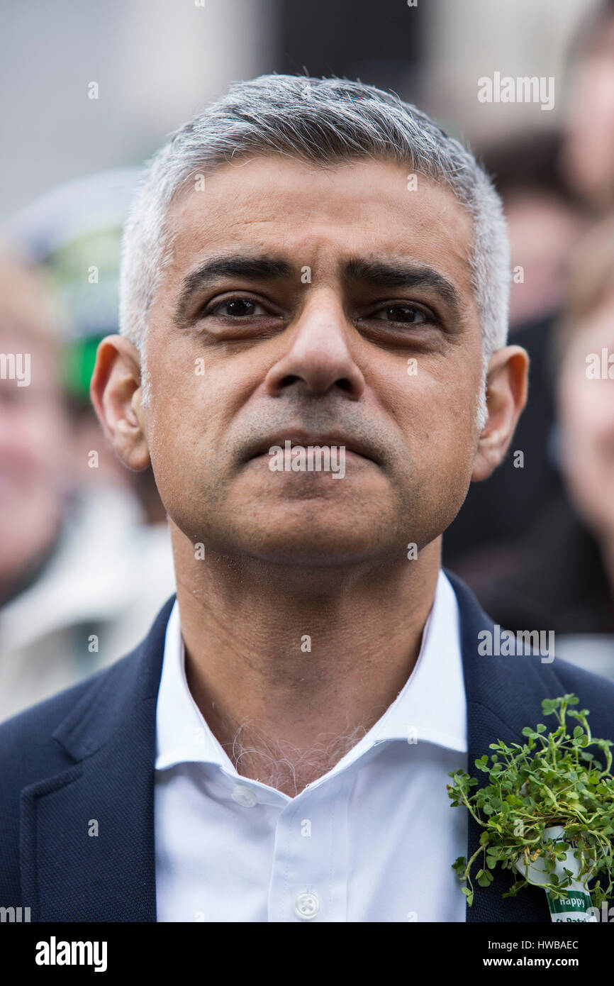 London, UK. 19 March 2017. London Mayor Sadiq Khan. London celebrates ...
