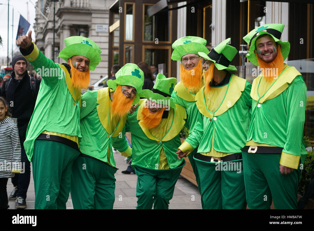 London, UK. 19th March, 2017. Hundreds participate for the London’s St ...