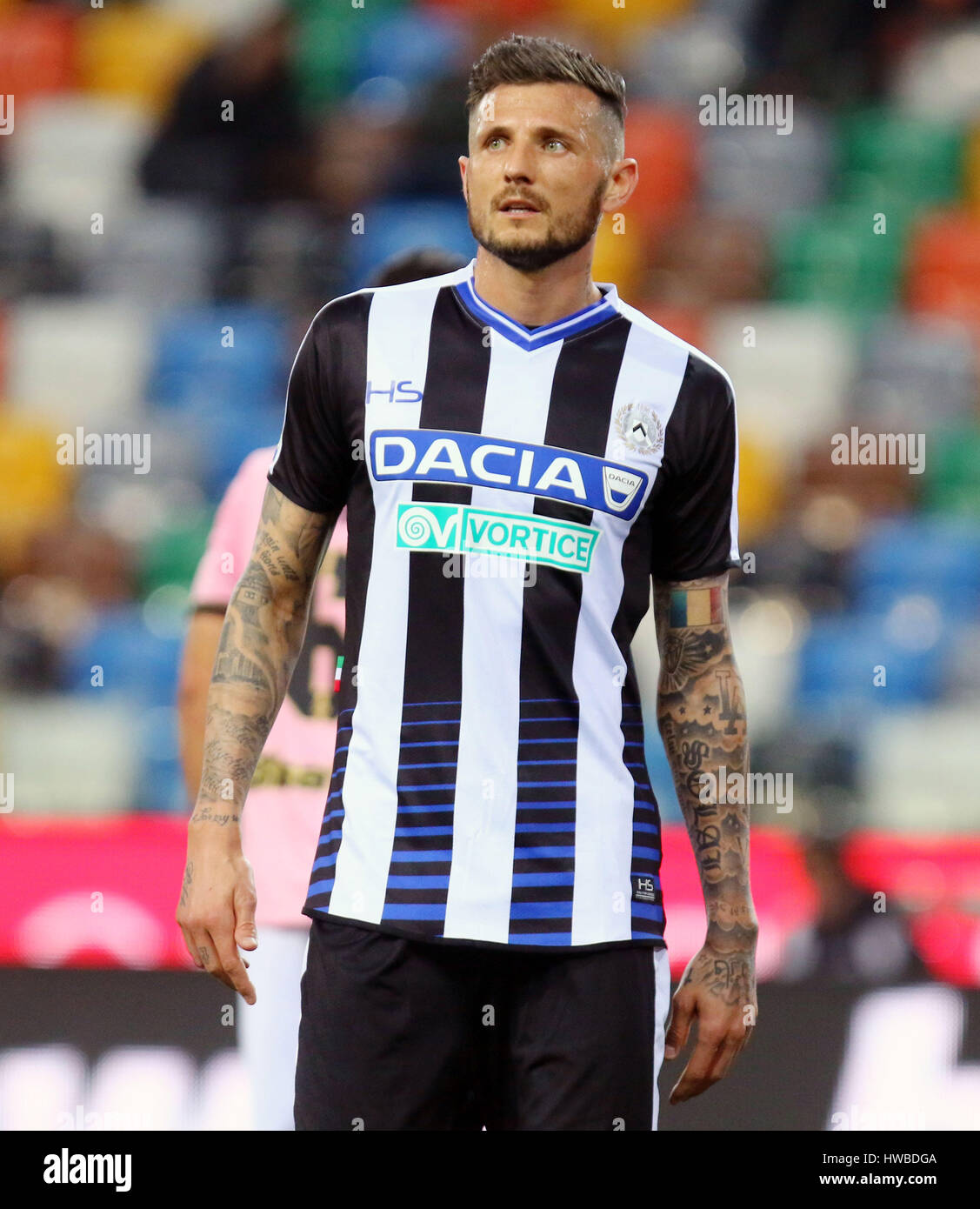 Udine, Friuli Venezia Giulia. 19th Mar, 2017. Udinese's forward Cyril ...