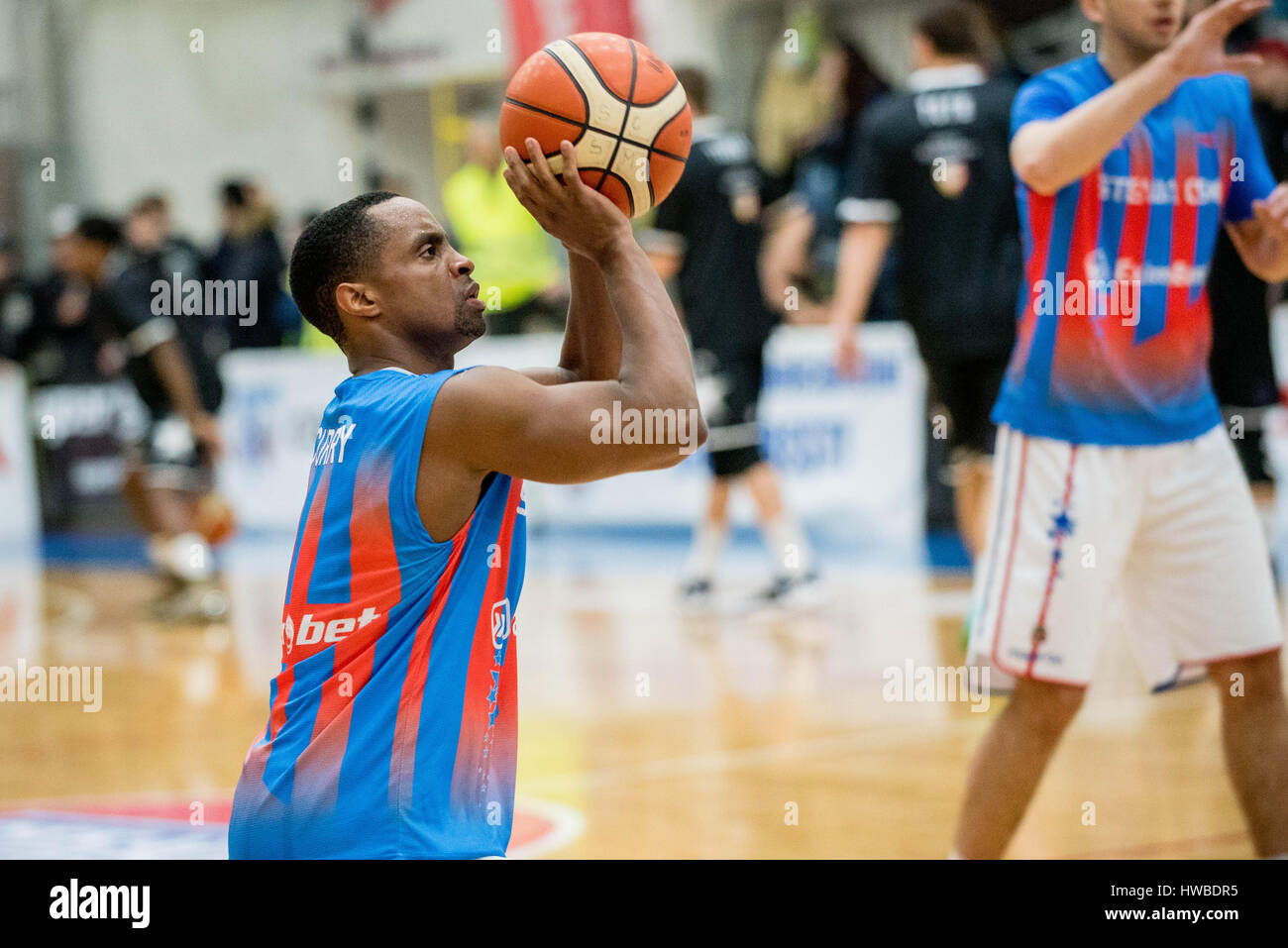 March 18, 2017: Morris Curry #7 of Steaua CSM EximBank Bucharest during ...