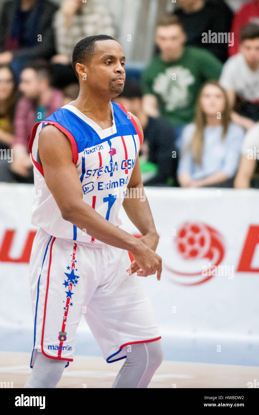 March 18, 2017: Morris Curry #7 of Steaua CSM EximBank Bucharest during ...