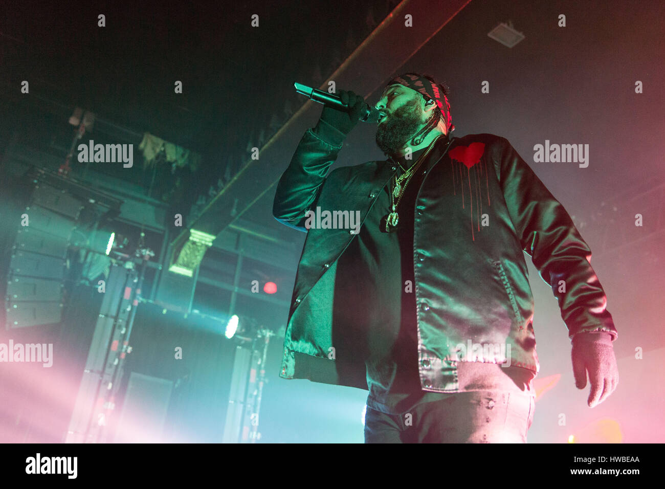 Milwaukee, Wisconsin, USA. 18th Mar, 2017. Rapper BELLY (AHMAD BALSHE ...