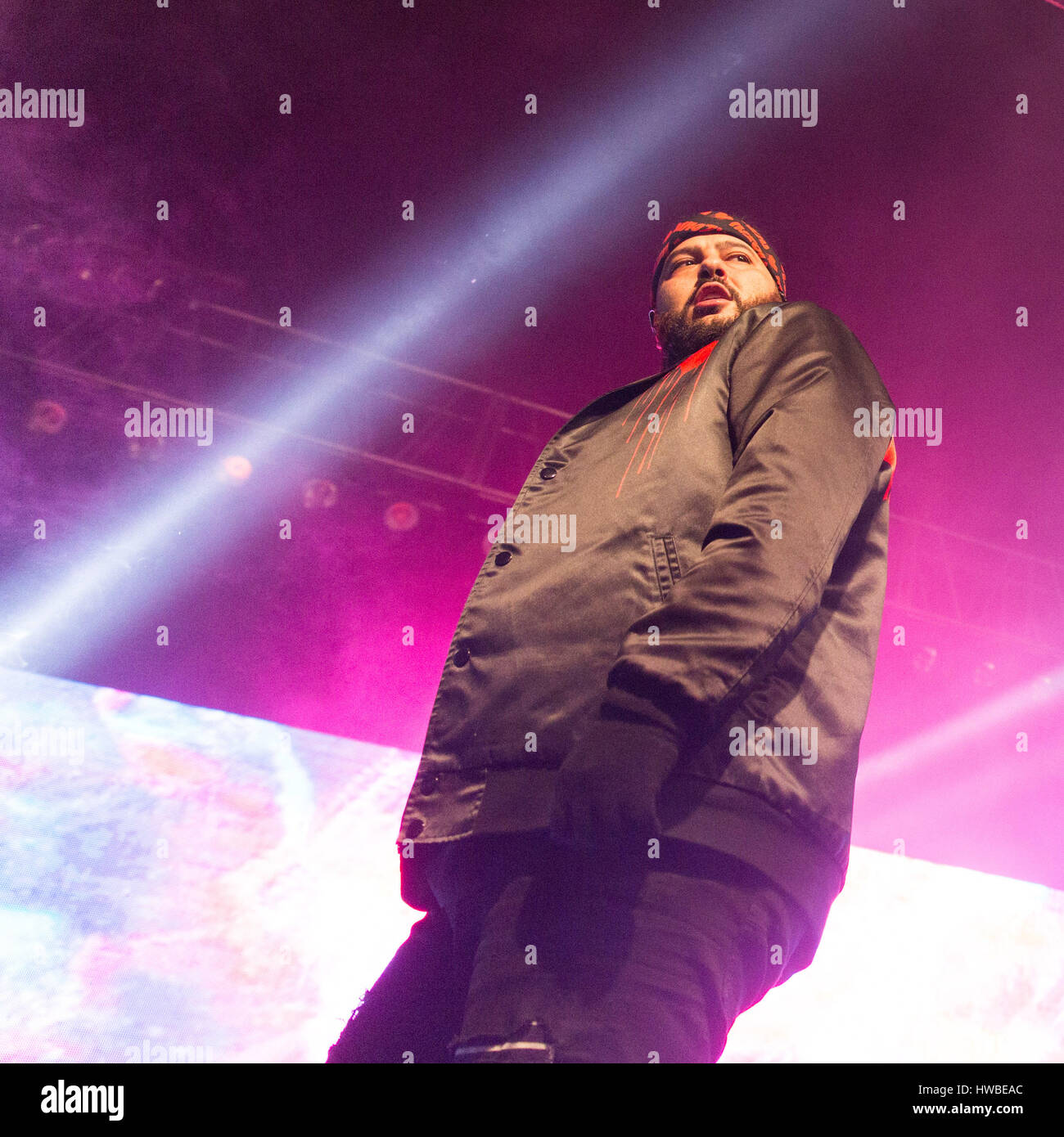 Milwaukee, Wisconsin, USA. 18th Mar, 2017. Rapper BELLY (AHMAD BALSHE ...