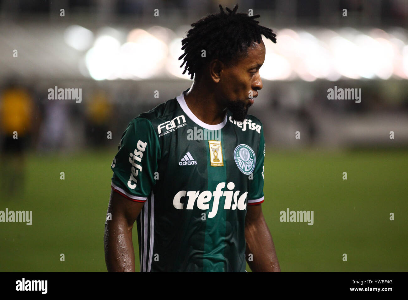 Santos, Brazil. 19th Mar, 2017. Ze Roberto during the game between ...