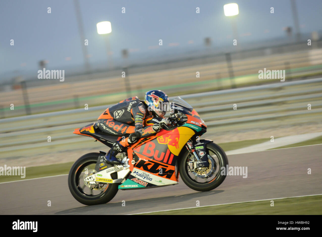 Losail Circuit, Qatar. 19th Mar, 2017. Miguel Oliveira who rides Red ...