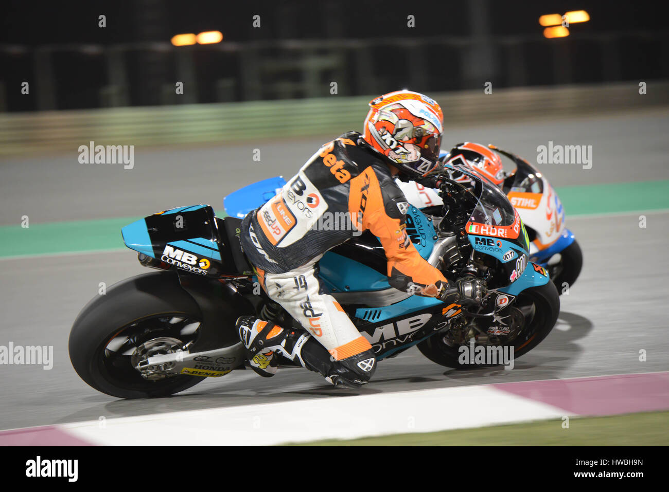 Losail Circuit, Qatar. 19th Mar, 2017. Simone Corsi who rides SPEED UP ...